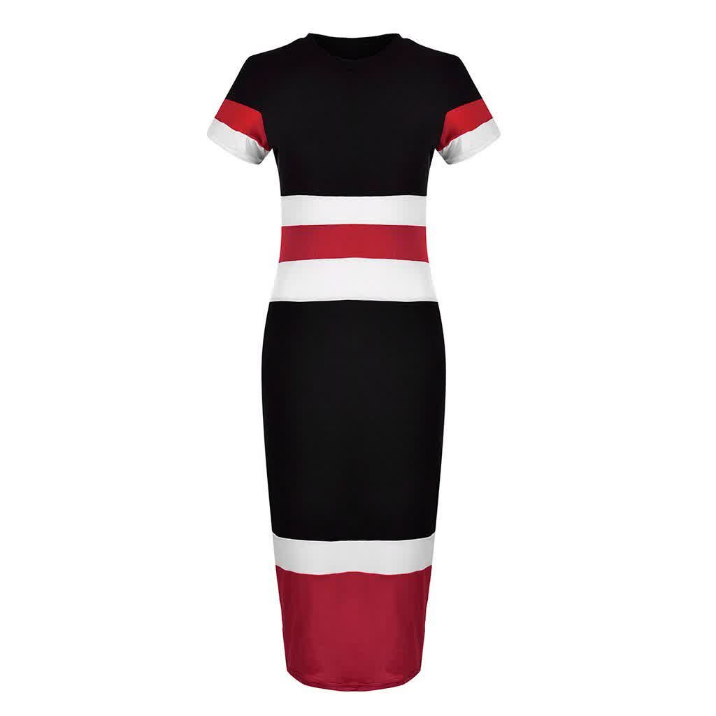Patchwork Short Party Dress Women Casual Shift Geometric Print Dresses Patchwork Short Party Dress Women Casual Shift Geometric Print Dresses