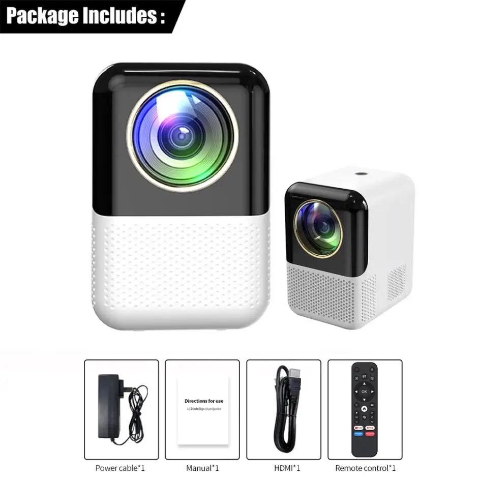 Intelligent Bluetooth Projector LED Home Office Projector 2 69 inch Intelligent Bluetooth Projector LED Home Office Projector 2 69 inch