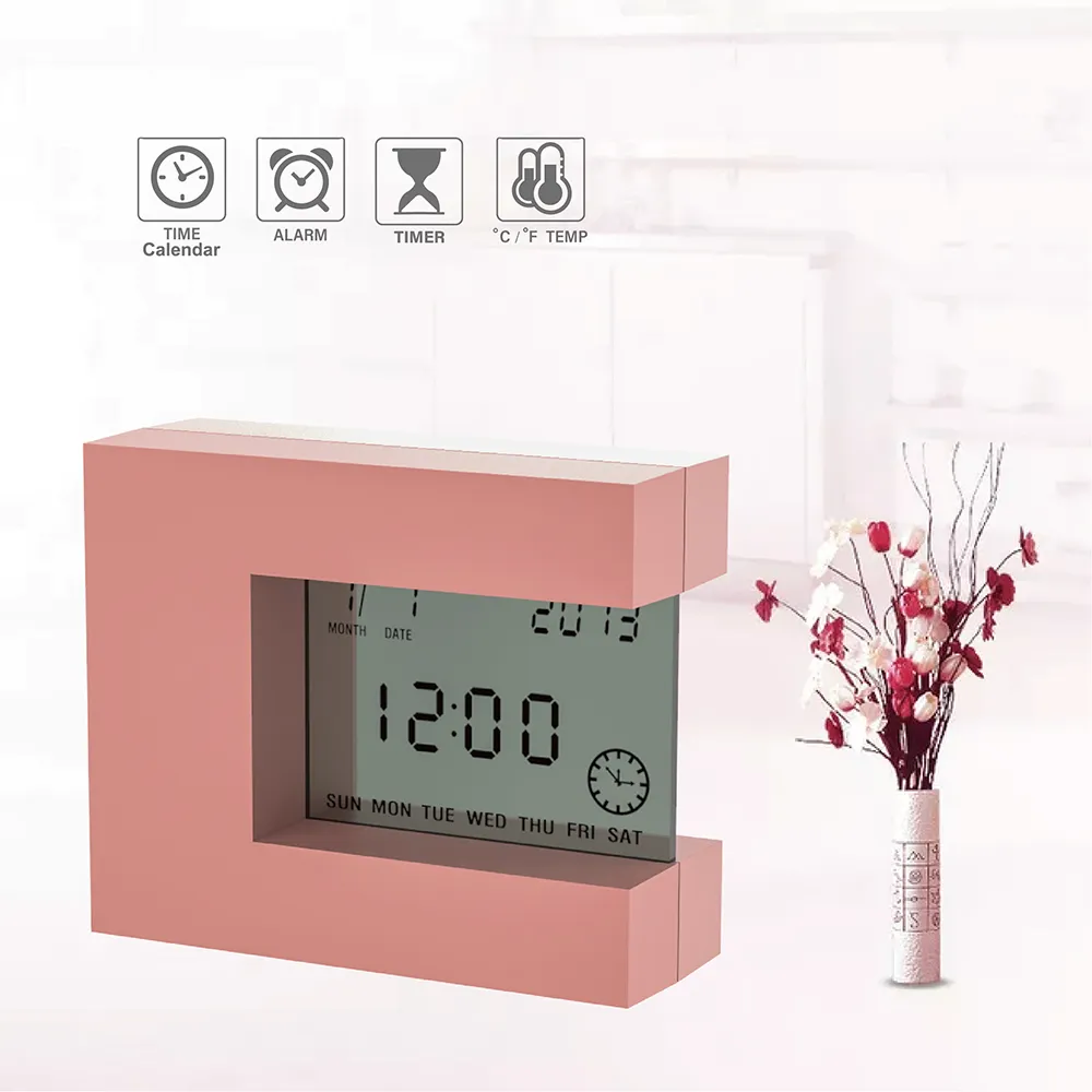 Electronic Desk Alarm Clock Calendar With Count Down Timer And ...